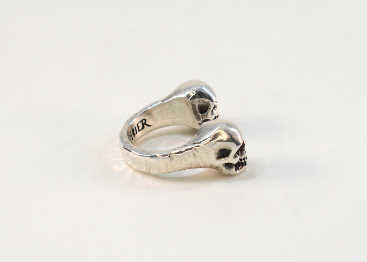 Double Skull Ring | Handcrafted by Silver Luthier