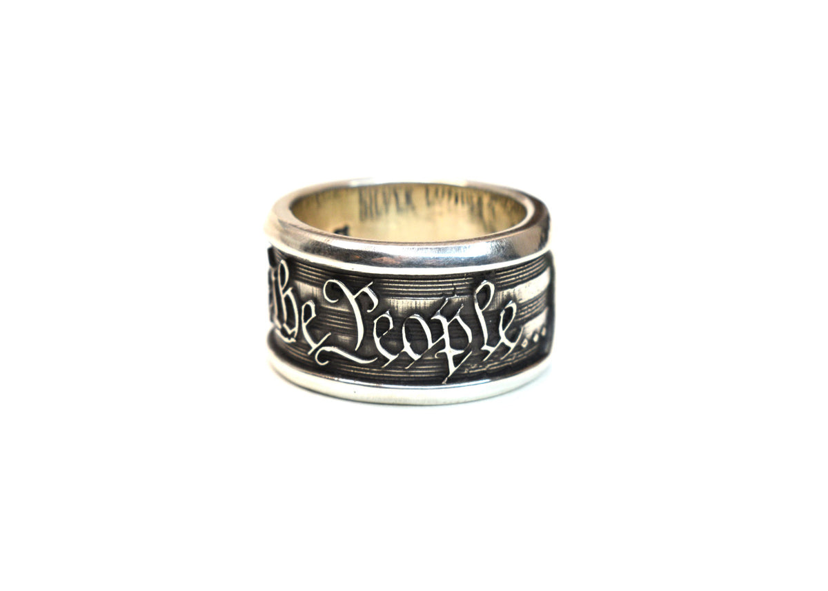"We The People" Ring | Handcrafted by Silver Luthier